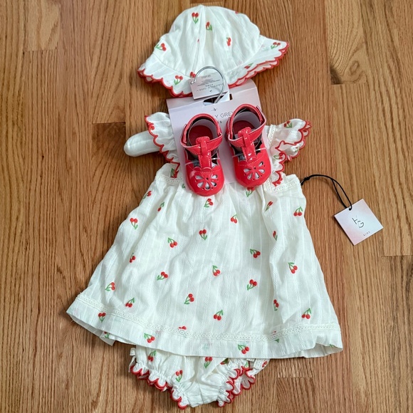 Happily Grey | Matching Sets | Happily Grey Baby Girl Cherry Design ...
